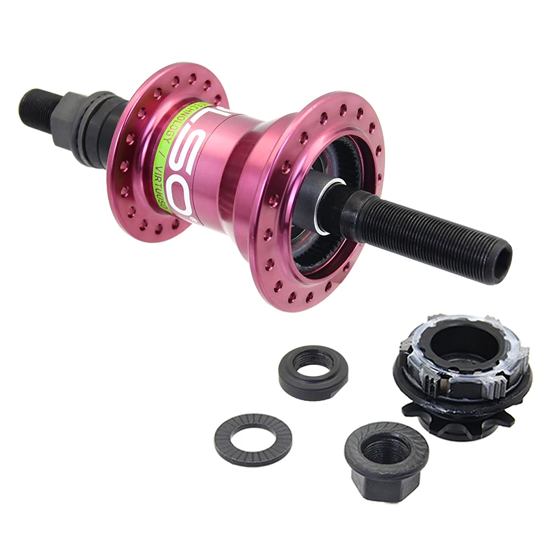 POLSO 9T Cassette Bicycle Hubs BMX Hub 6 Pawls 5 Bearings Rear and ...