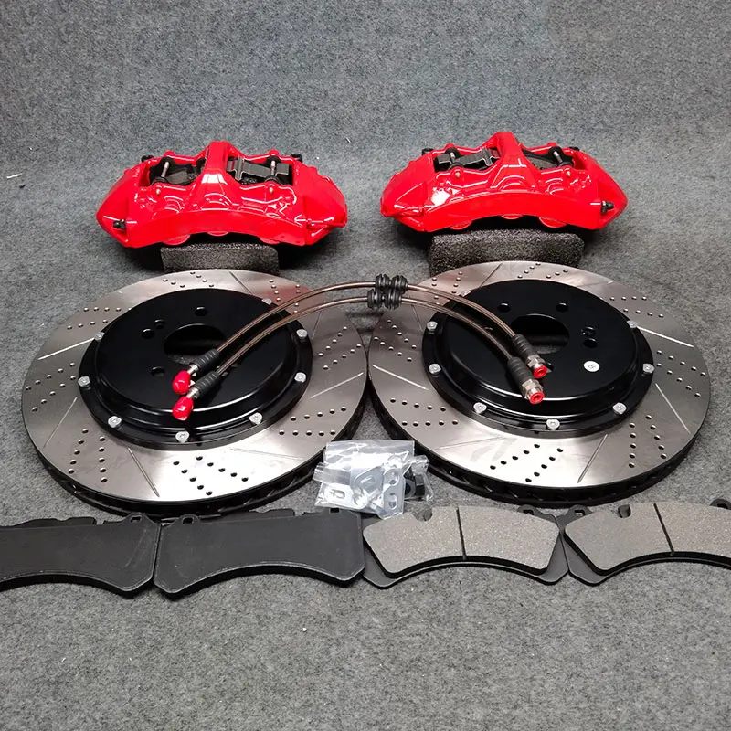 Oem Gt6 Pot Big Brake Caliper Kit With High Carbon Alloy Drilled And ...