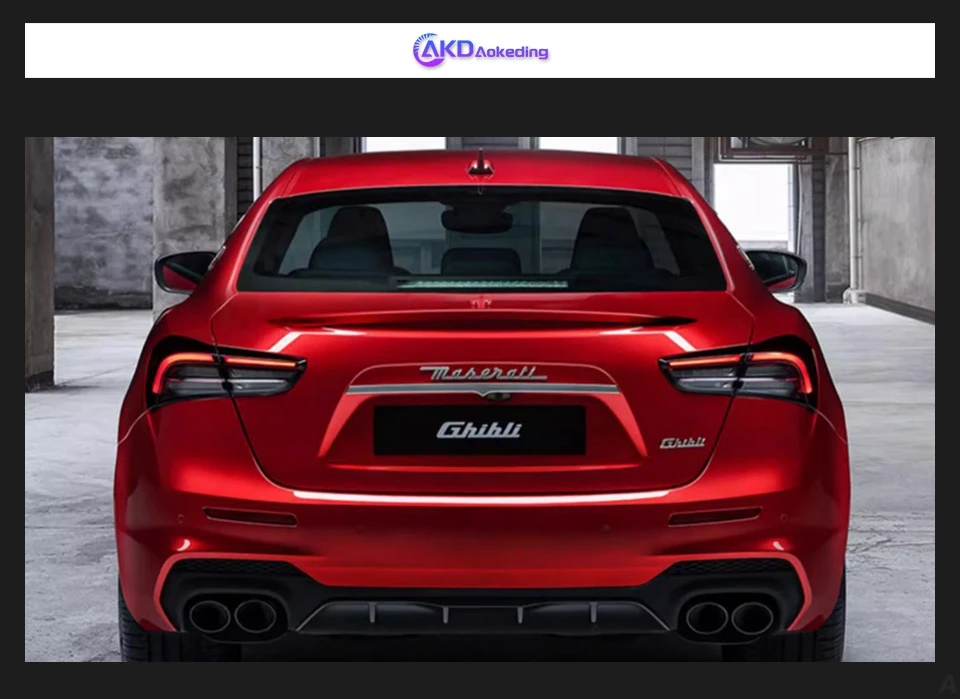 Car Lights For Maserati Ghibli Led Tail Lamp Light 2014-2022 Rear Lamp ...