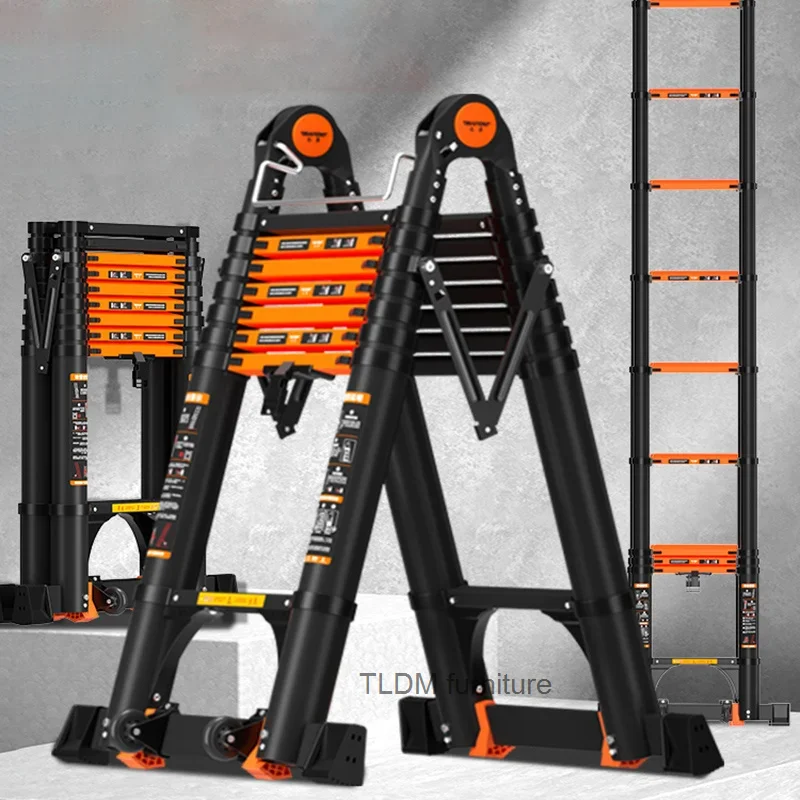 Multifunction-Folding-Ladder-Aluminum-Alloy-Telescopic-Ladder-Thickened ...