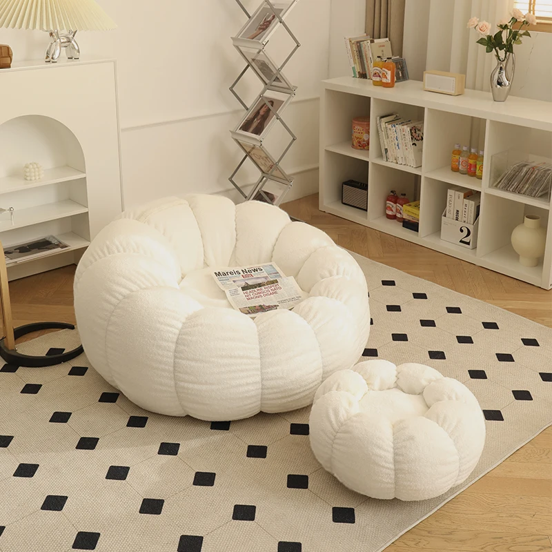 Lazy Sofa Sofa Chair balcony Leisure sleep Sofa living room sofas Modern easy chair small Sofa with Stool Bedroom Furniture AliExpress