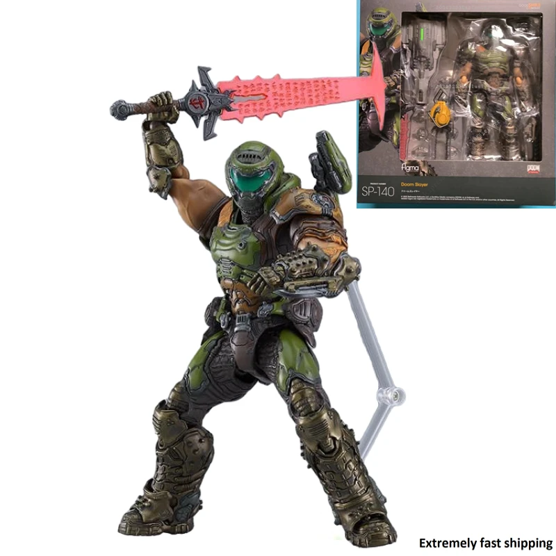 Em Estoque Doom Eterno Gsc Figma Doom Slayer Sp 140 Figura De Ação ...
