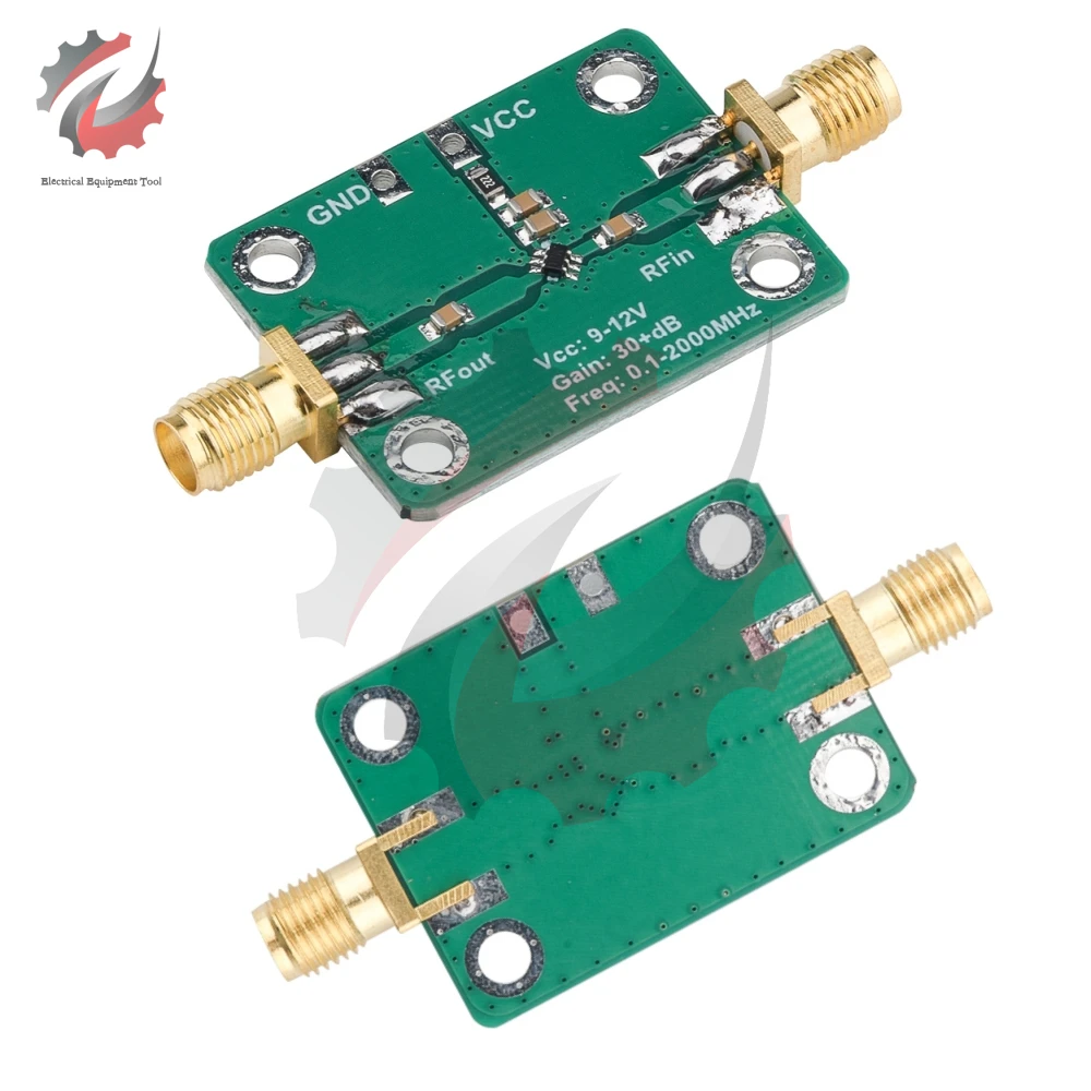 9-12V Radio Frequency Wideband Amplifier 0.1-2000MHz 32dB Gain ...