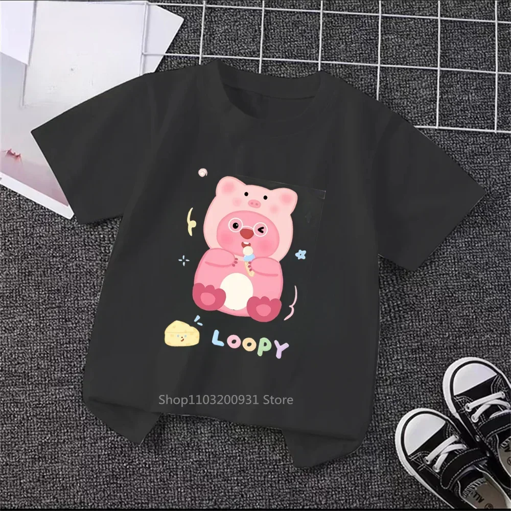Loopy-Korean-Trendy-Cartoons-on-T-shirts-Soft-Breathable-Shortsleeve ...
