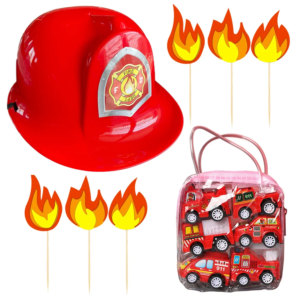 Fireman-Party-Hats-for-3-6-Year-Kids-Children-Birthday-Costume ...