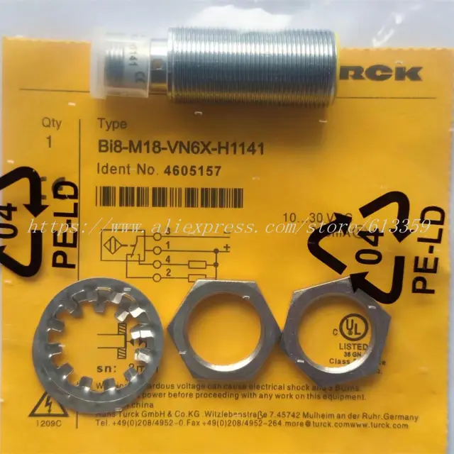 Bi8-M18-VP6X BI8-M18-VP6X-H1141 VN6X-H1141 터크 근접 스위치 센서, 고품질, VN6X, 신제품