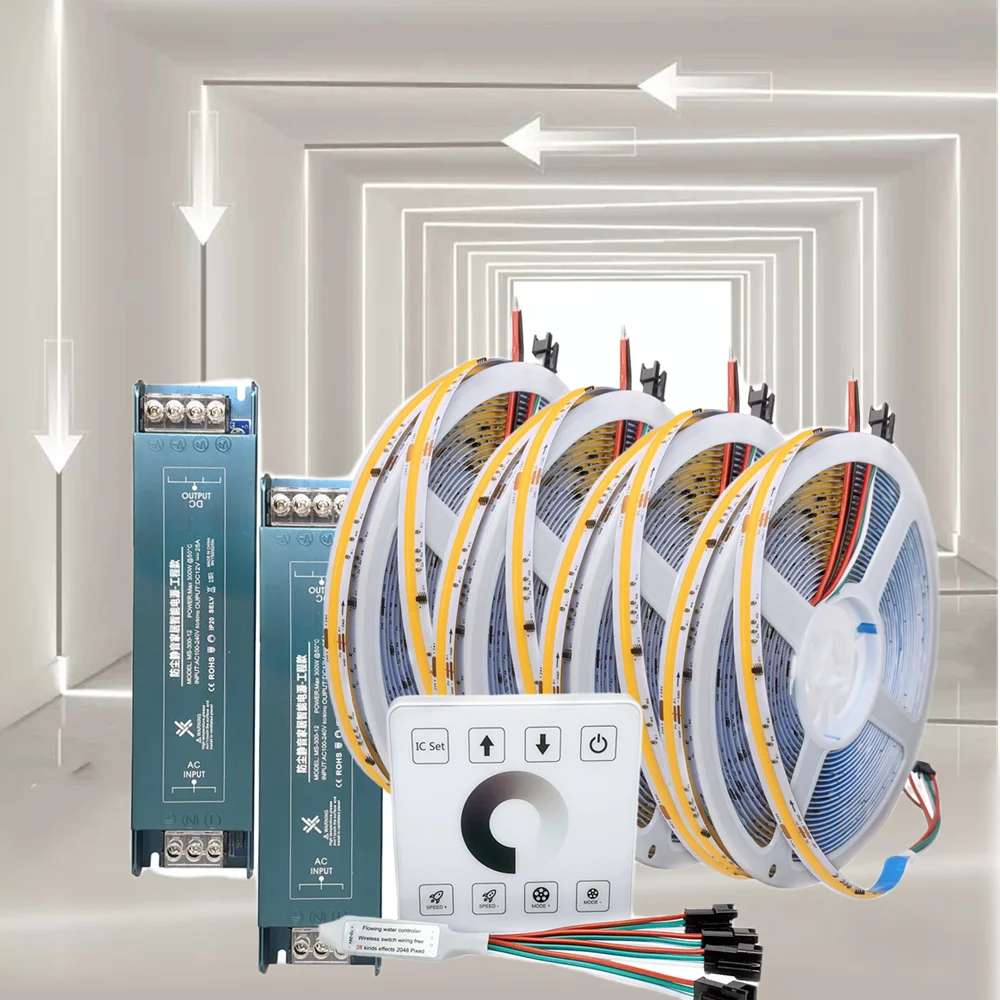 10M 20M 30M 40M Strip Set WS2811 IC Horse Race Flowing LED Strip Light ...