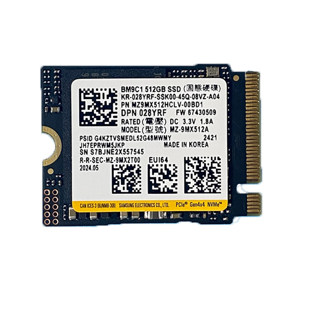SAMSUNG SSD M.2 2230/2242 NVME Solid State Drive 128GB/256GB/512GB for ...