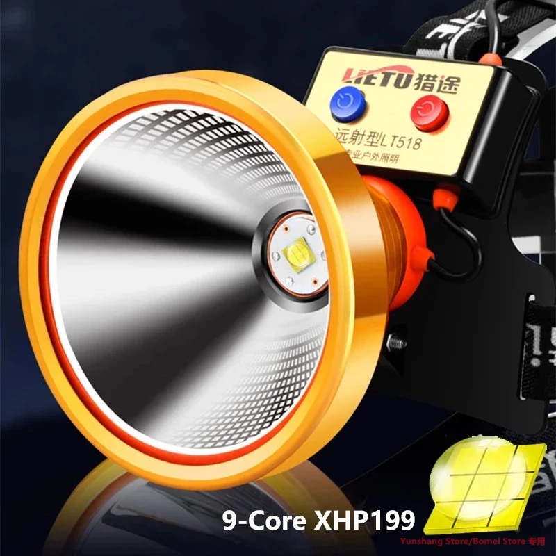 9 Core Most Powerful LED Headlight Waterproof Super Bright Head Light ...