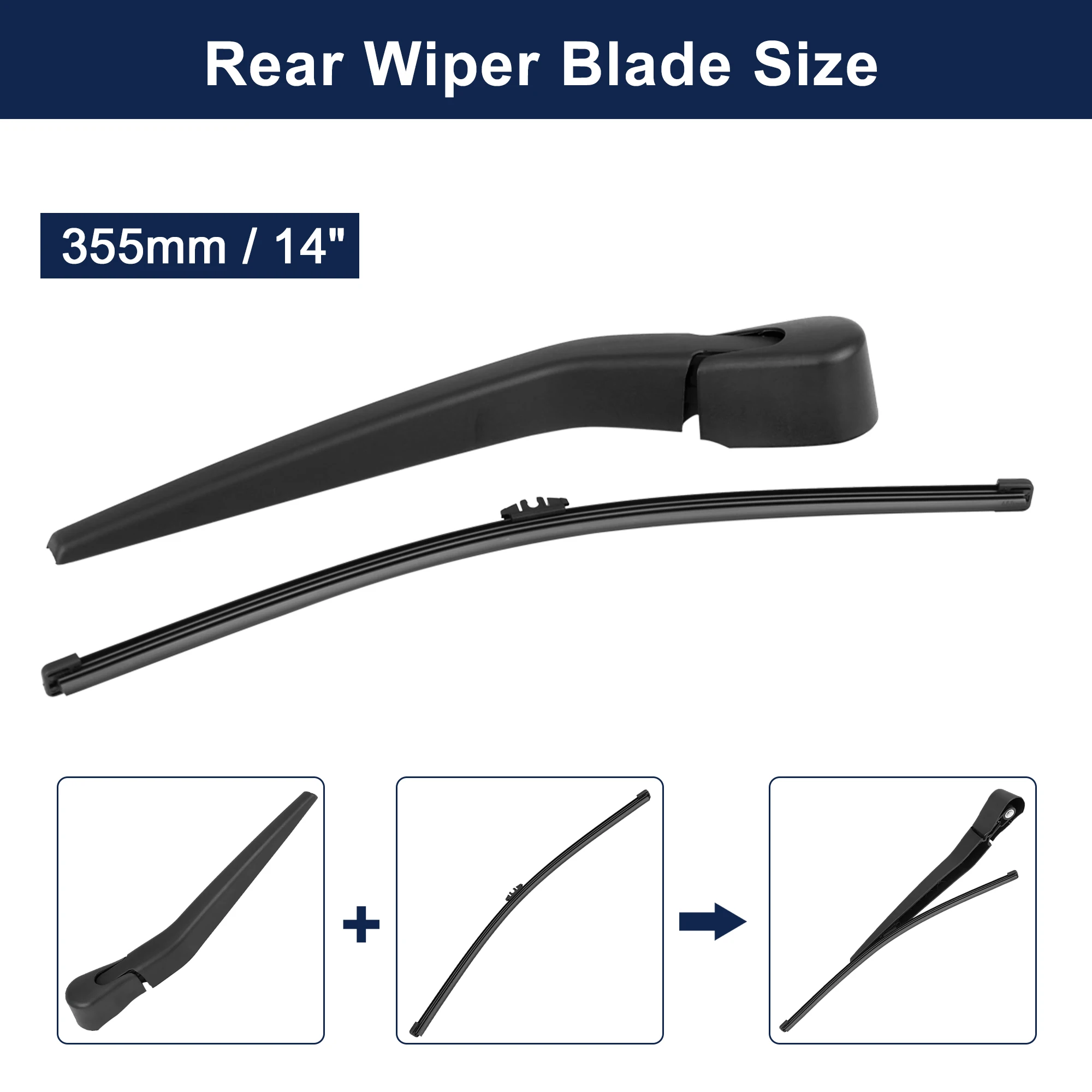X-AUTOHAUX-Rear-Windshield-Wiper-Blade-Arm-Set-for-Volvo-V90-II-2016 ...