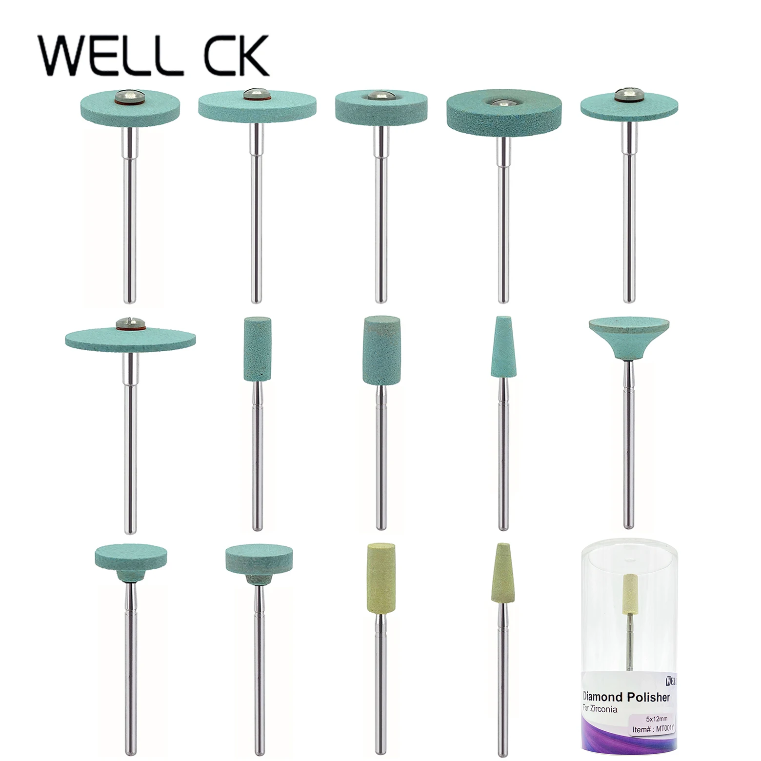 WELL-CK-Dental-Lab-Polisher-Buff-Ceramic-Diamond-Grinding-Head-Stone ...