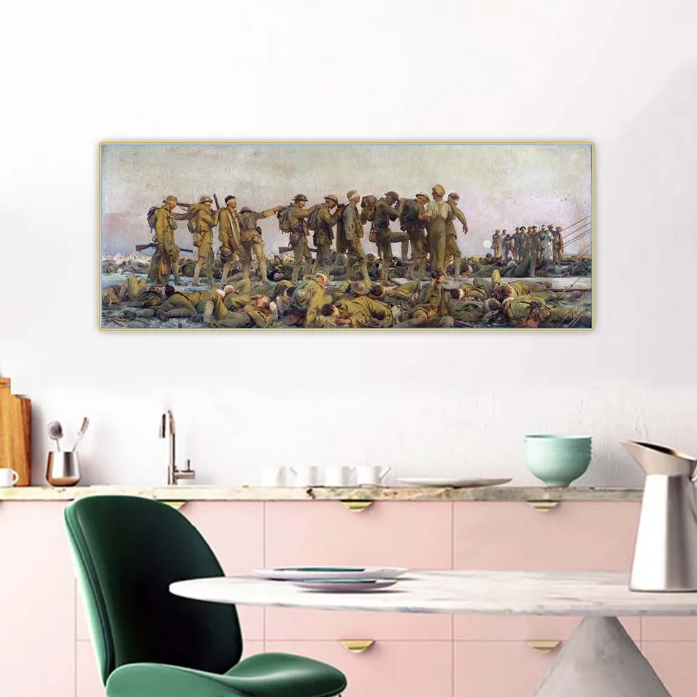 John-Singer-Sargent-Gassed-Canvas-Art-Oil-Painting-Aesthetics-Picture ...