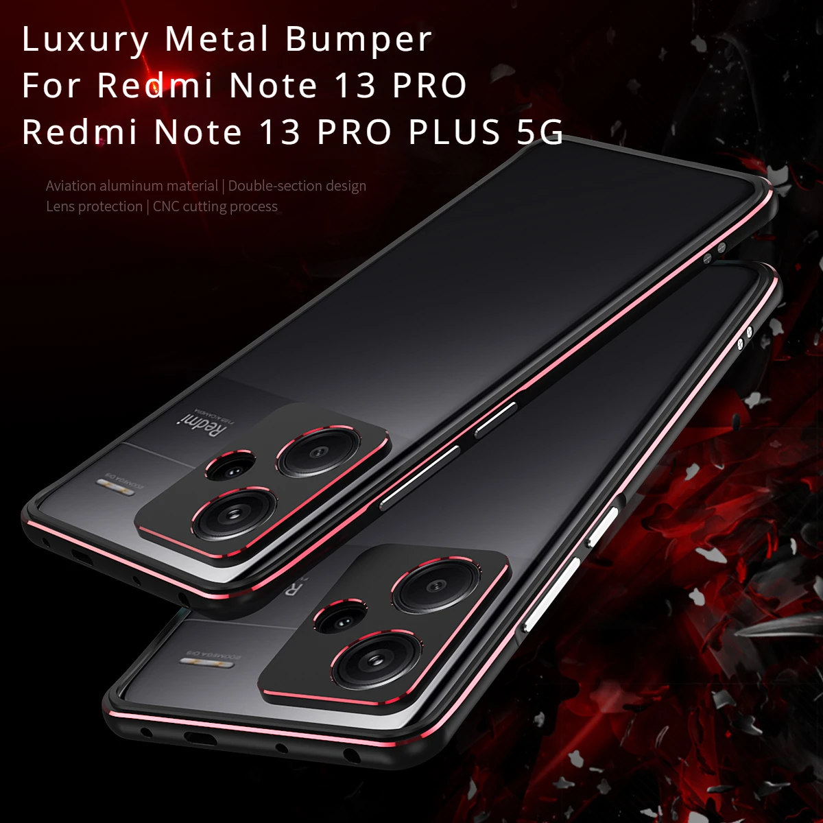 Redmi-Note-13-PRO-PLUS-5G-Luxury-Colorful-Case-Aluminum-Bumper-Metal ...