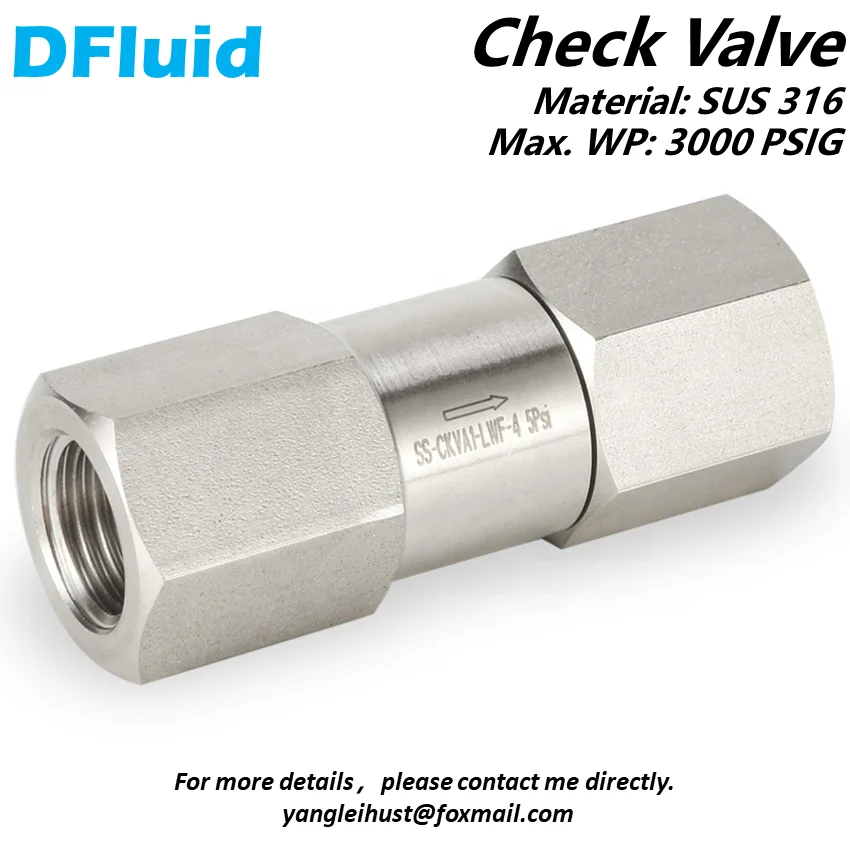 Stainless-Steel-316-CHECK-VALVE-3000-psig-Non-return-One-way-Female-NPT ...