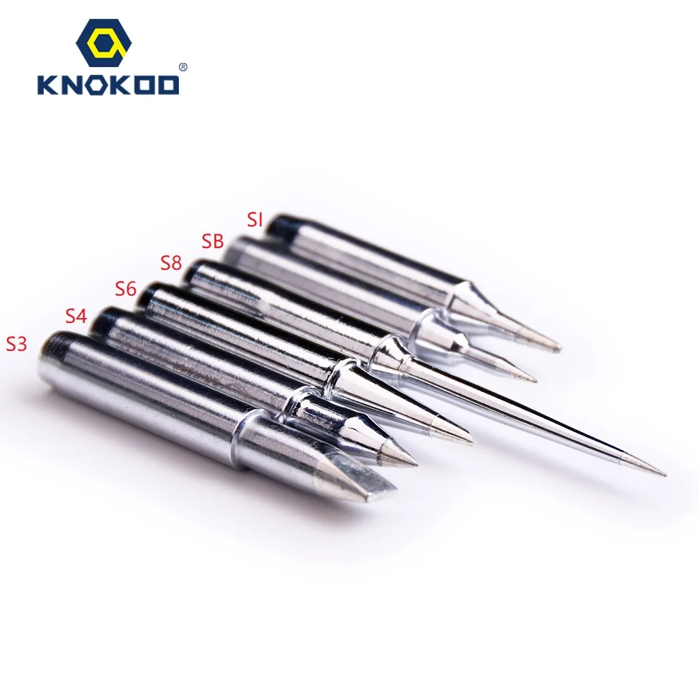 KNOKOO Wholesale 900M Solder Iron Tip 900M-T-B S3 S4 S6 S8 SB SI Lead ...