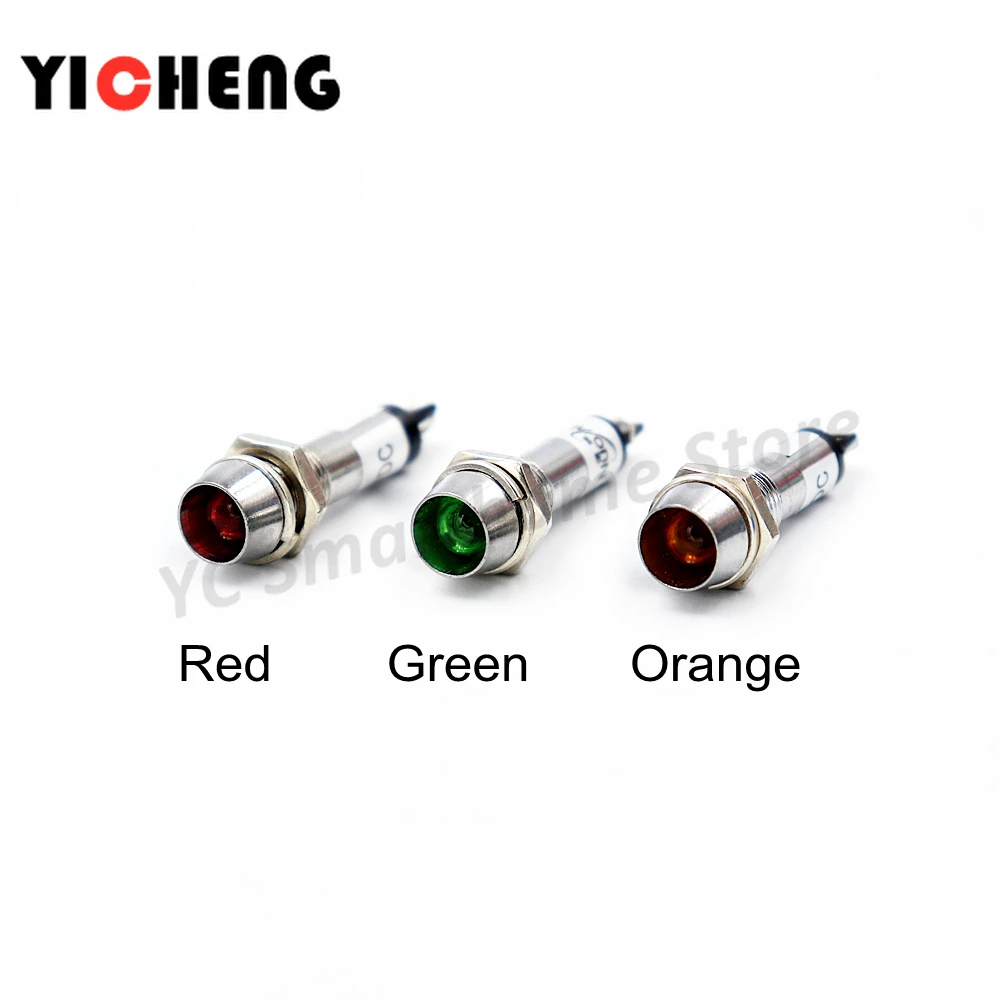 3Pcs-XD8-1-power-supply-working-signal-light-LED-light-indicator-red ...