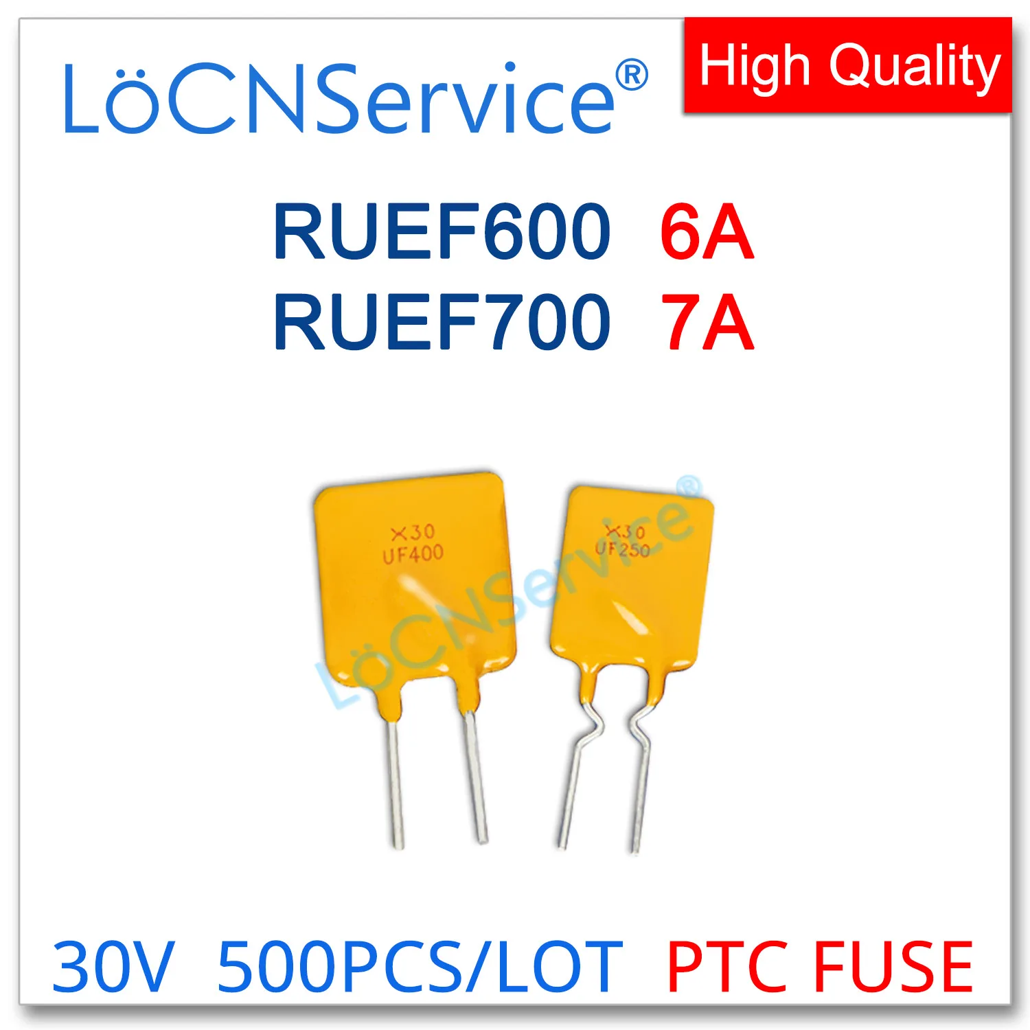 LoCNService 500PCS RUEF600 RUEF700 30V 6A 7A UF600 UF700 Resettable ...
