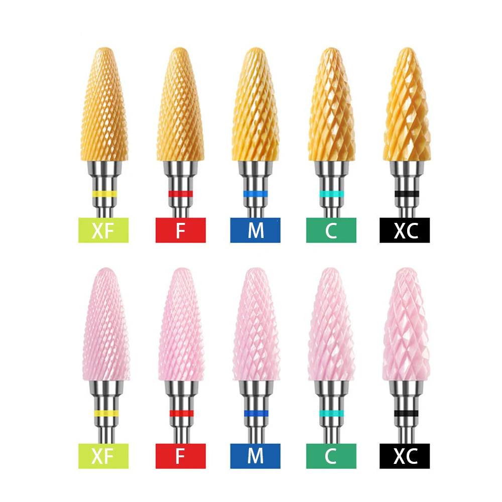 Nail Corn Shaped Ceramic Polishing Removal Gel Polish Remover Cutter ...