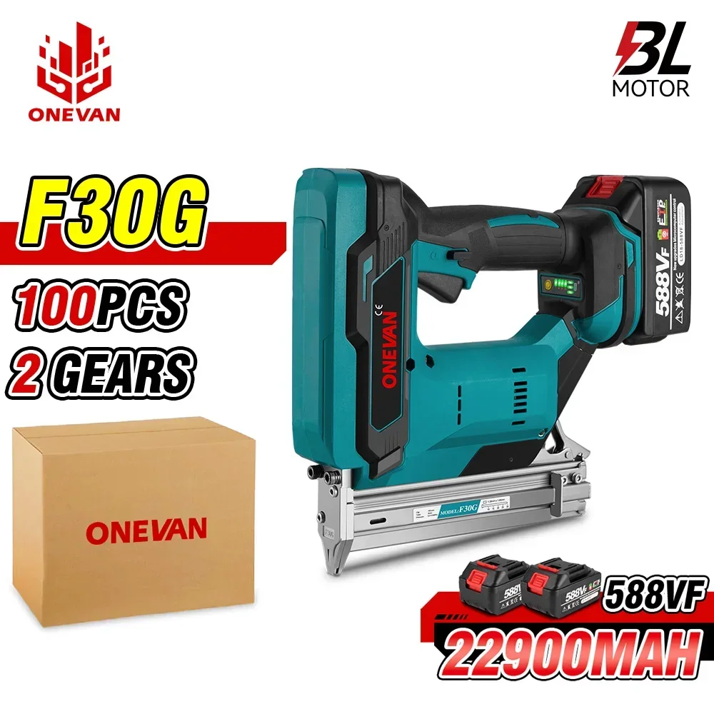 ONEVAN-F30-Brushless-Electric-Nail-Gun-Nailer-Stapler-Framing-Nailer ...