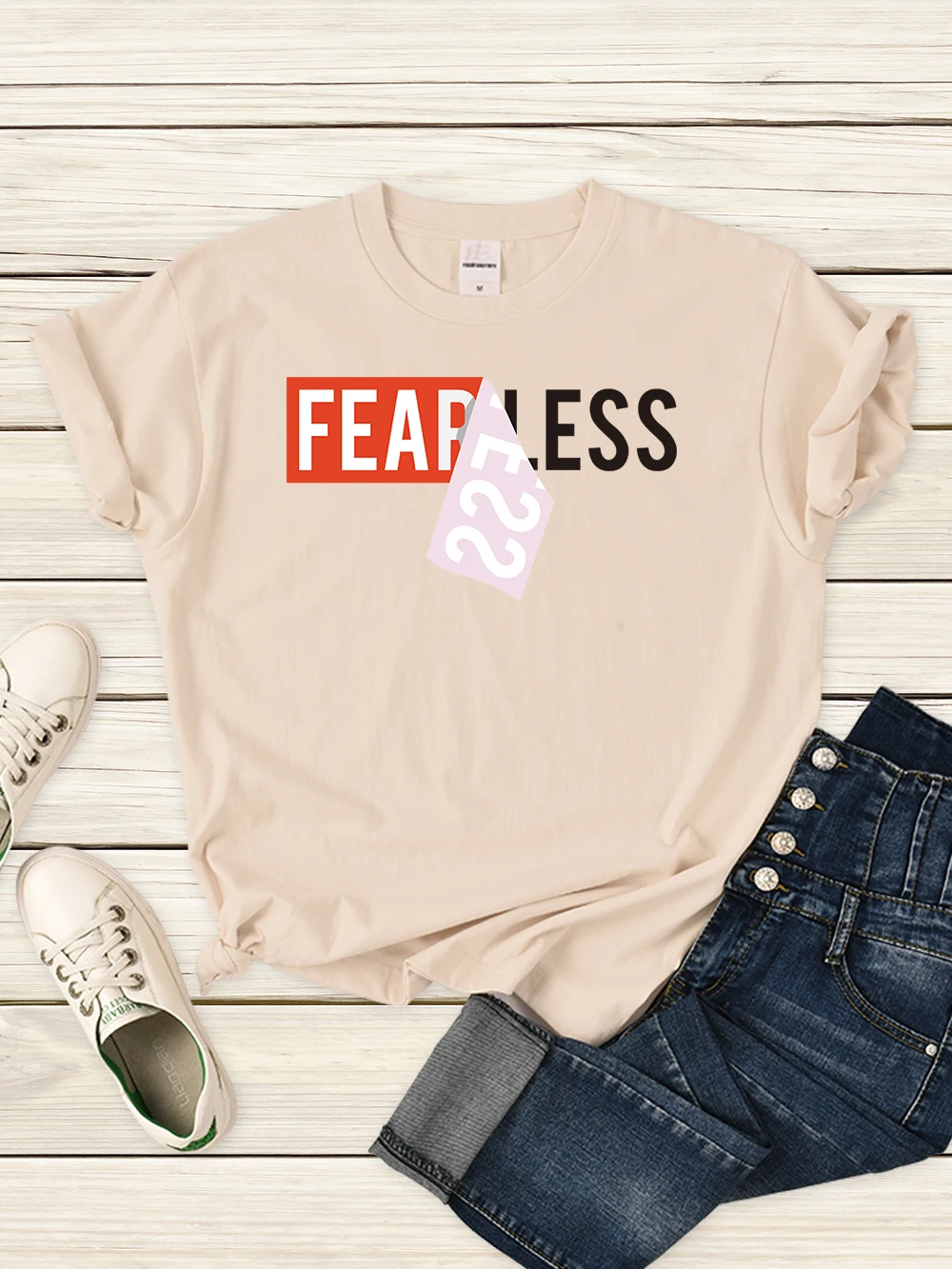 Tear-Away-Your-Fearness-Print-Female-Tshirts-Daily-Casual-T-Shirts-Fashion-Summer-Short-Sleeve ...