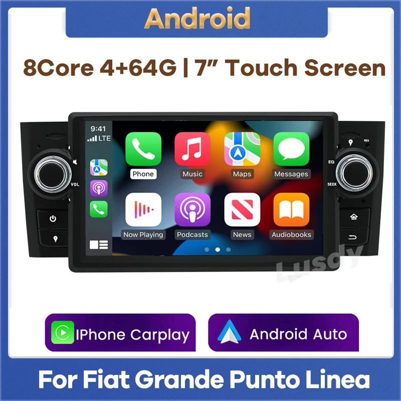 7-Android-12-araba-multimedya-oynat-c-radyo-GPS-navigasyon-Fiat-Grande ...