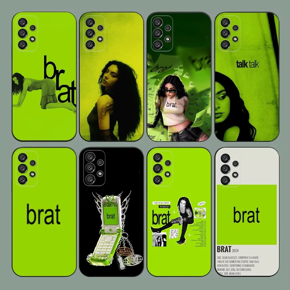 Singer-C-Charli-XCX-BRAT-Phone-Case-For-Samsung-Galaxy-A20-A21s-A22-A31 ...
