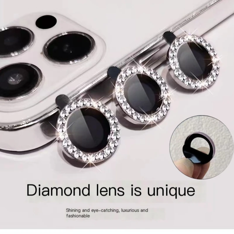 Bling-Glitter-Diamond-Camera-Lens-Protector-for-iPhone-14-Pro-Max-Plus ...