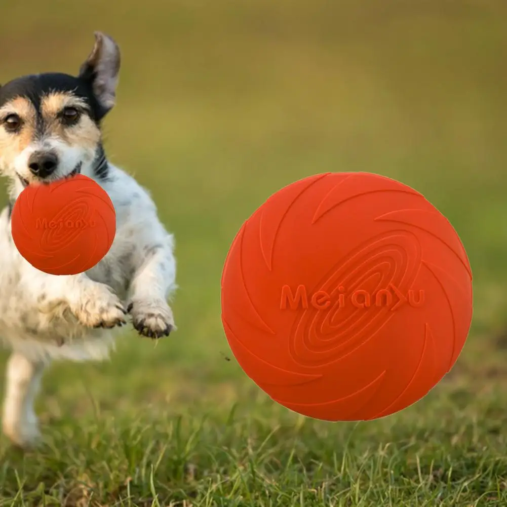 Universal Dog Flying Disc Delicate Sports Tool TPR Dog Game Flying ...