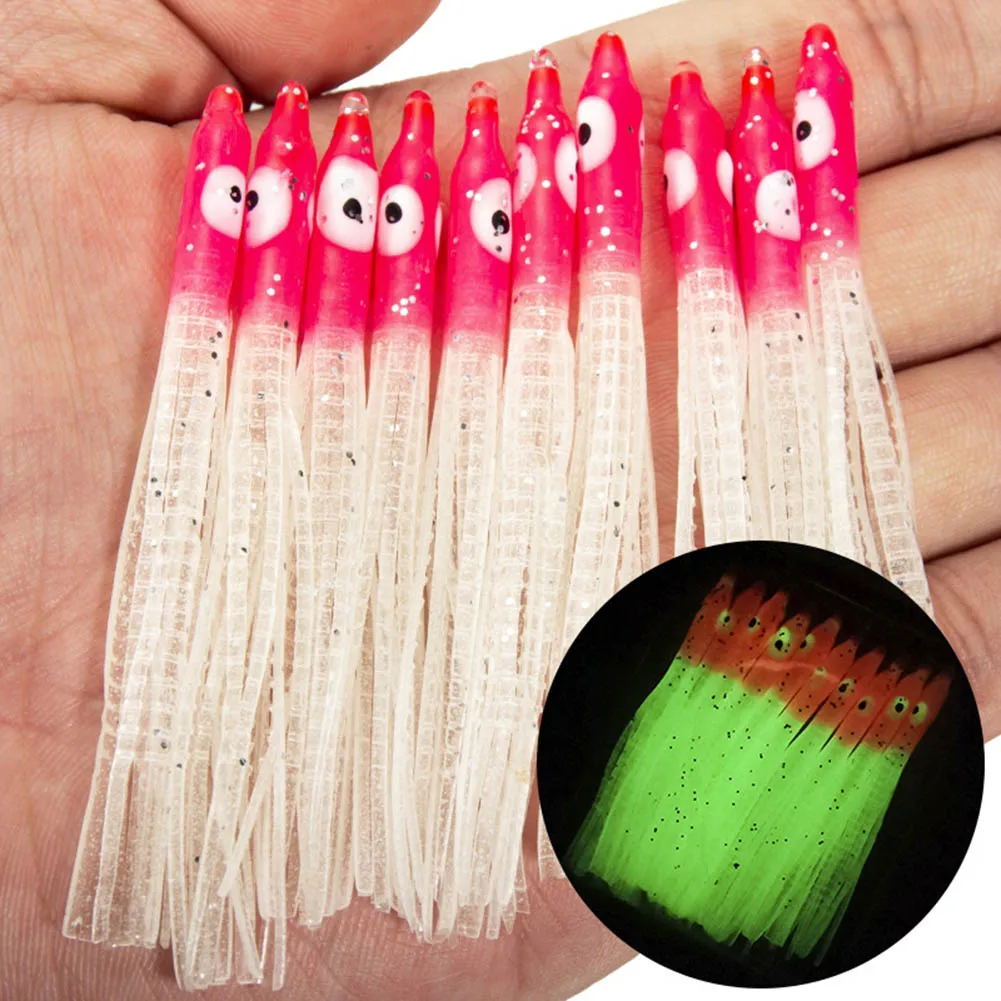 10pcs-8cm-Fishing-Luminous-Luya-Bait-Needle-Shape-Octopus-Squid-Soft ...