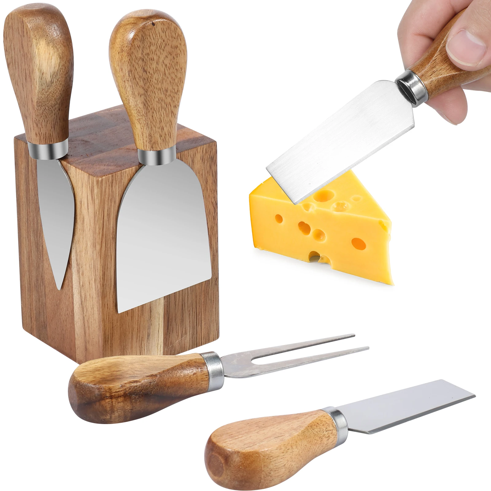Cheese-Cutter-Set-Stainless-Steel-Cheese-Knives-Utensils-with-Wood ...