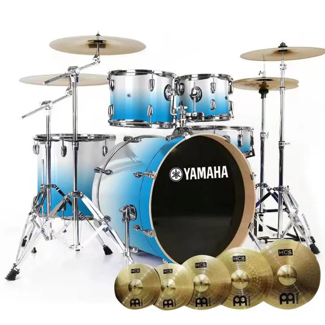 Blue Yamaha Drum Set