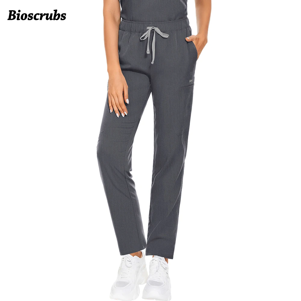 Straight Medical Pants Clinical Clothes Women Mens Scrub Trousers ...