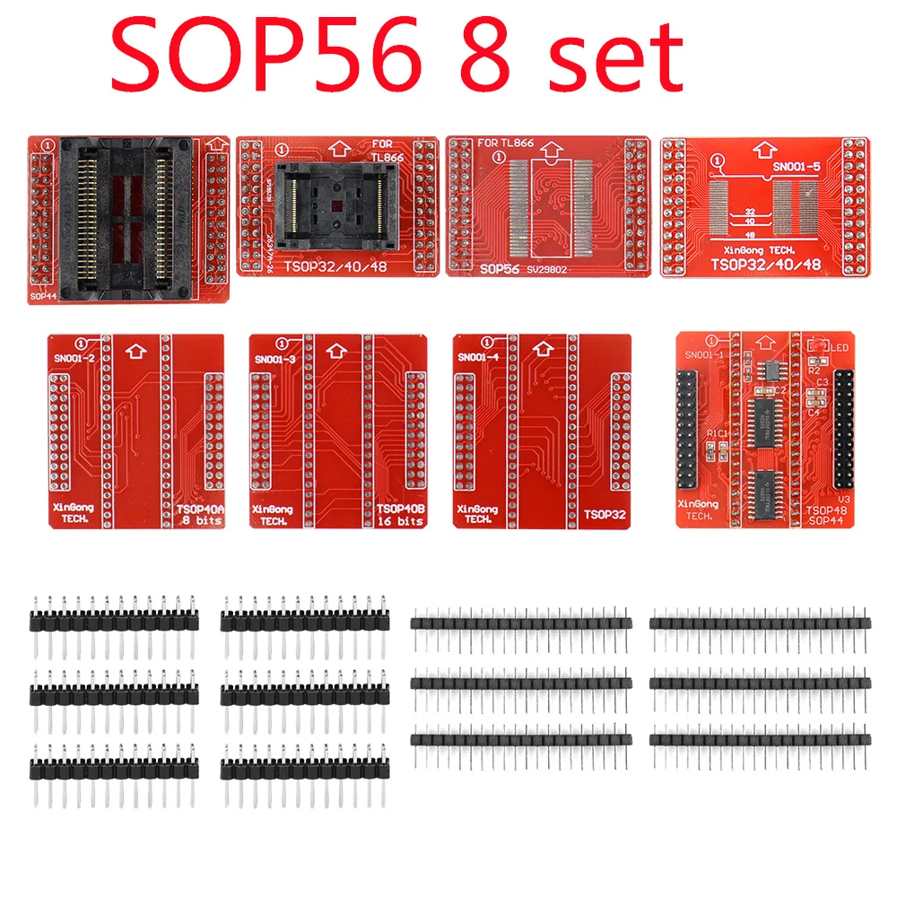 TSOP32-TSOP40-TSOP48-SOP44-SOP56-Adapter-Kit-for-MiniPro-TL866II-Plus ...