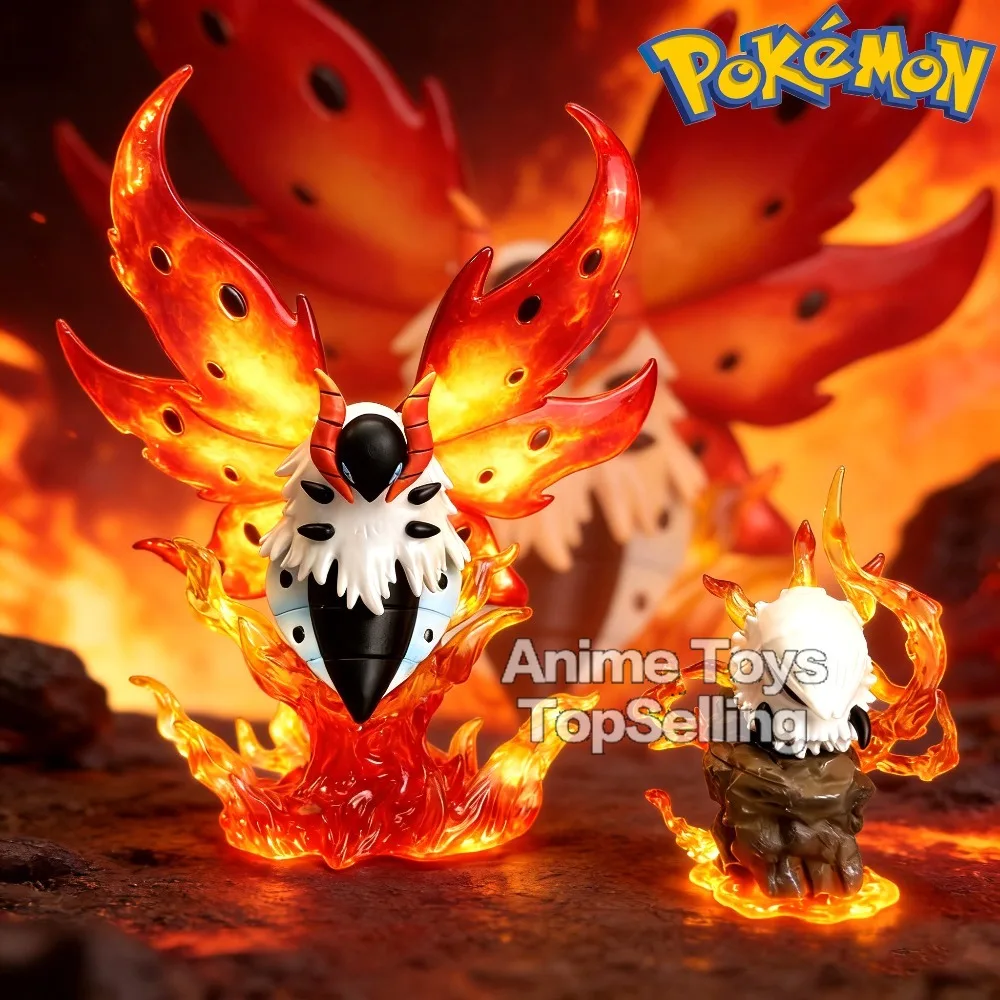 Anime Pokemen Figure Volcarona Evolutionary Combination Action Figures ...