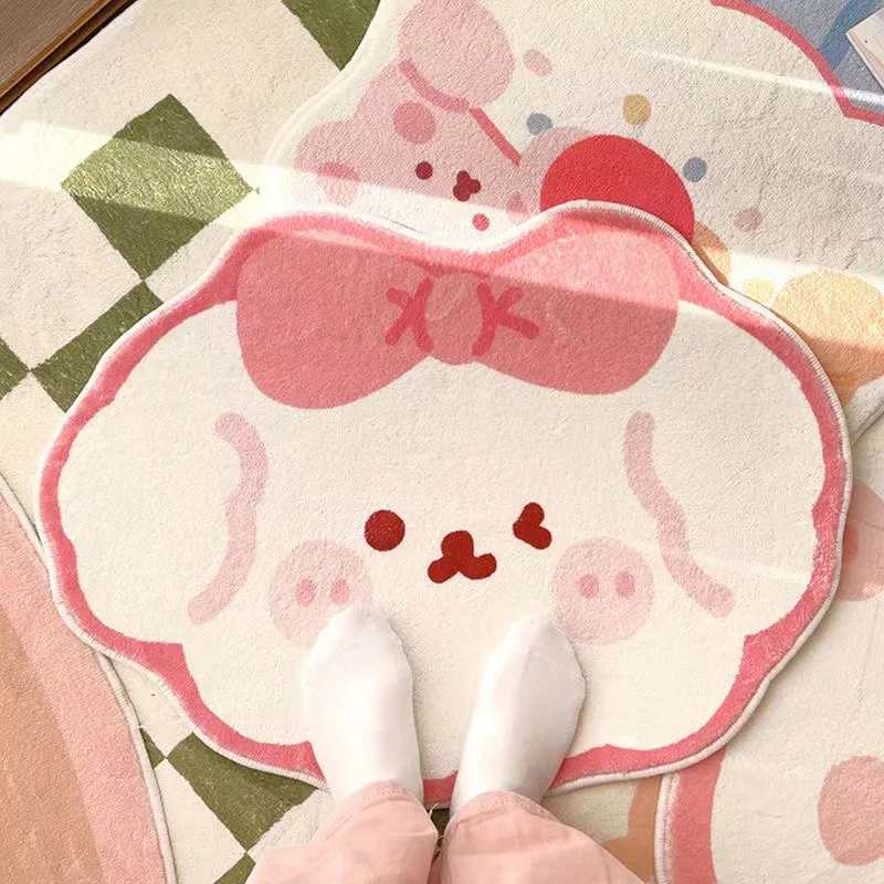 Kawaii Cartoon Rug Little Bear Ins Bedroom Girl Cute Kids Room Chair ...