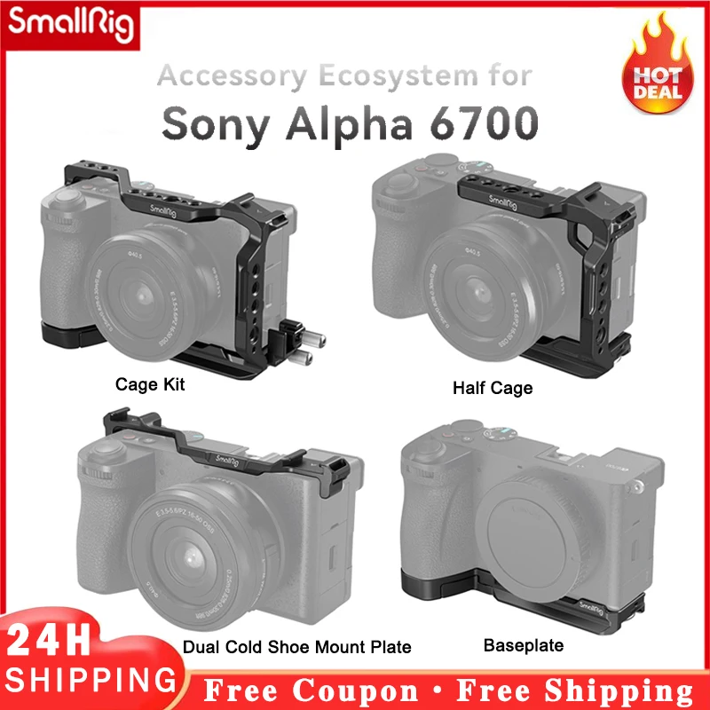 for-Sony-Alpha-6700-6600-6500-6400-SmallRig-Half-Cage-Cage-Kit ...
