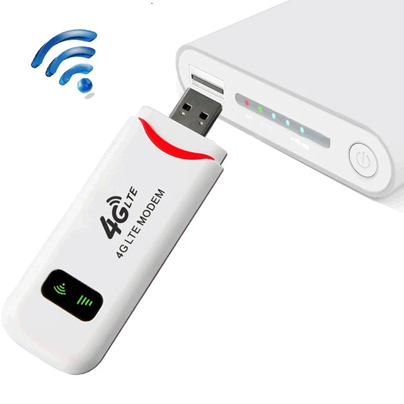 1Pcs-White-4G-LTE-Wireless-Router-USB-Dongle-150Mbps-Modem-Mobile ...