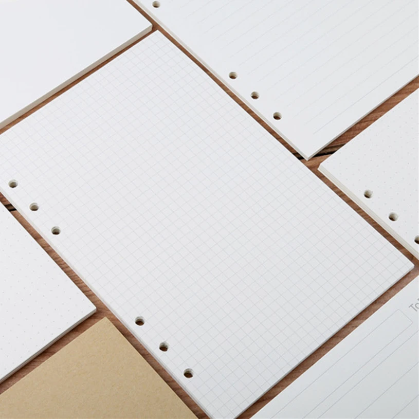 LLD A5 A6 6Holes Binder Notebook Inner Paper Refill Core Refilling ...
