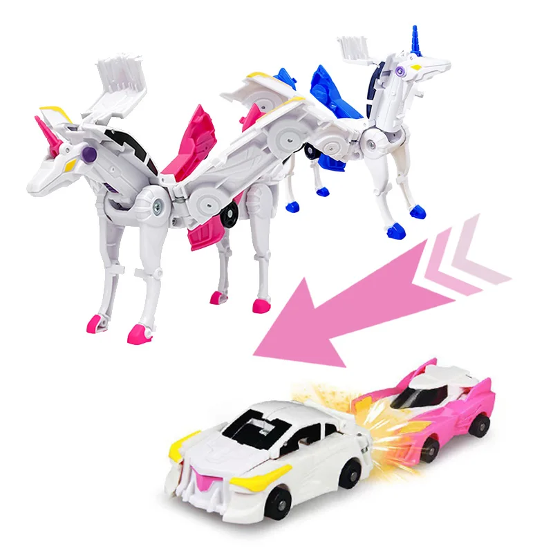 2-in-1-Transformation-Car-One-Step-Model-Deformed-Unicorn-Model-Cartoon ...