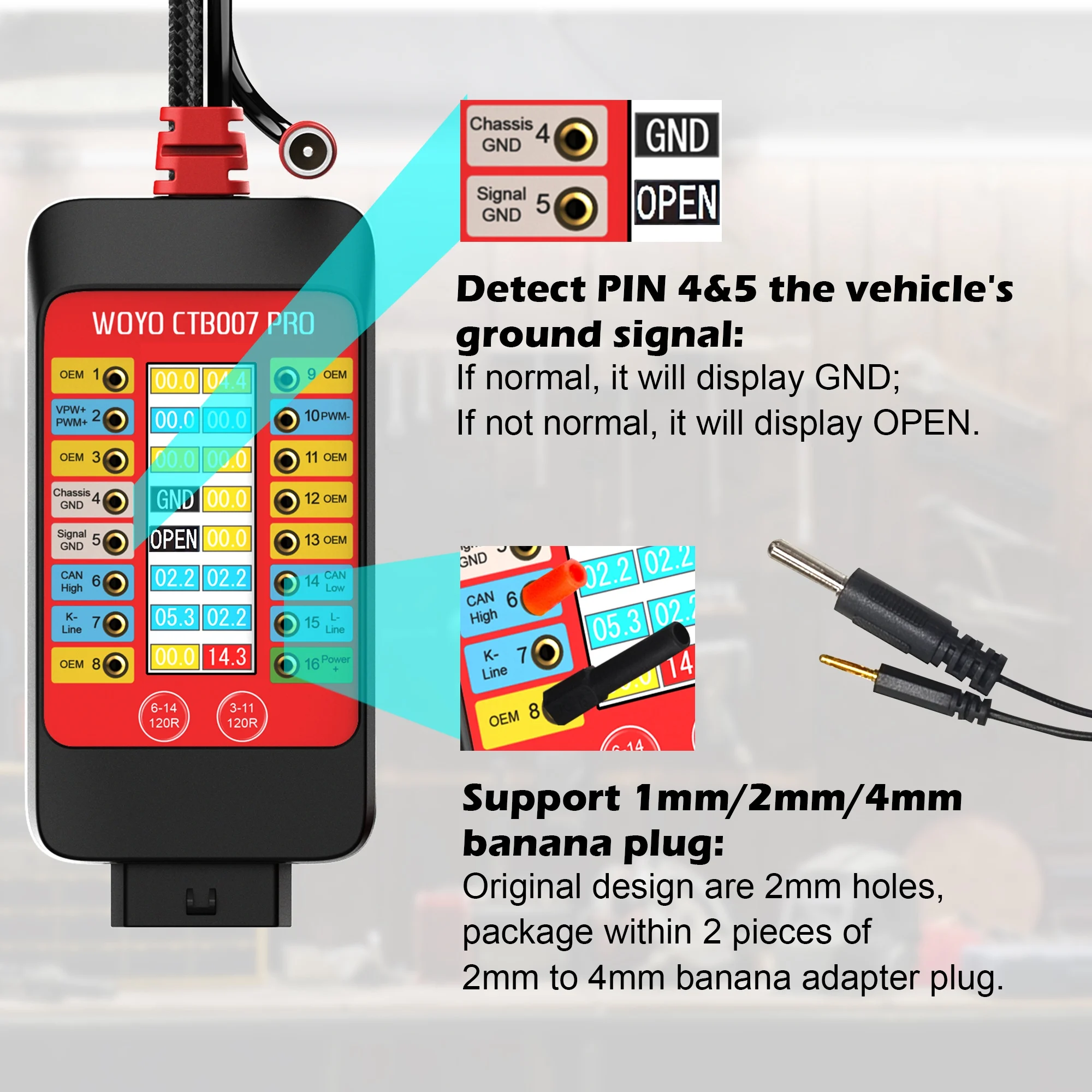 WOYO CTB007 PRO OBD-II Breakout Box: A Professional CAN Tester