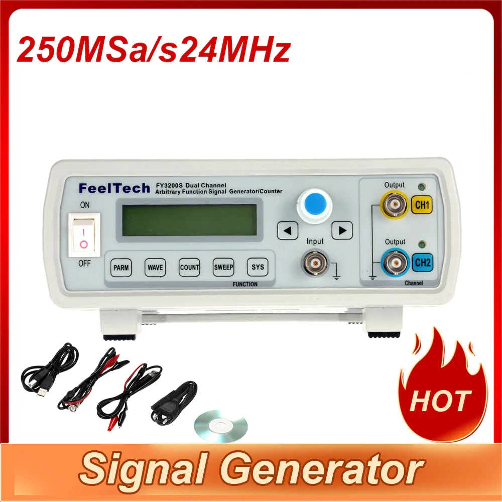 Digital DDS Function Generator High Precision Signal Generator Dual-channel Frequency Generator ...