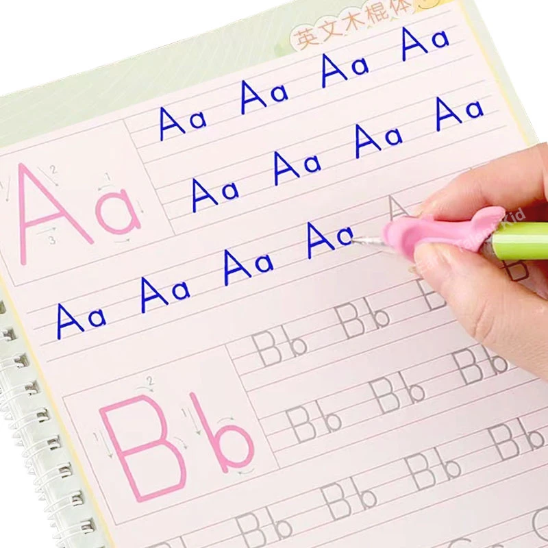 English Reusable Groove Calligraphy Copybook | Magic Reusable ...