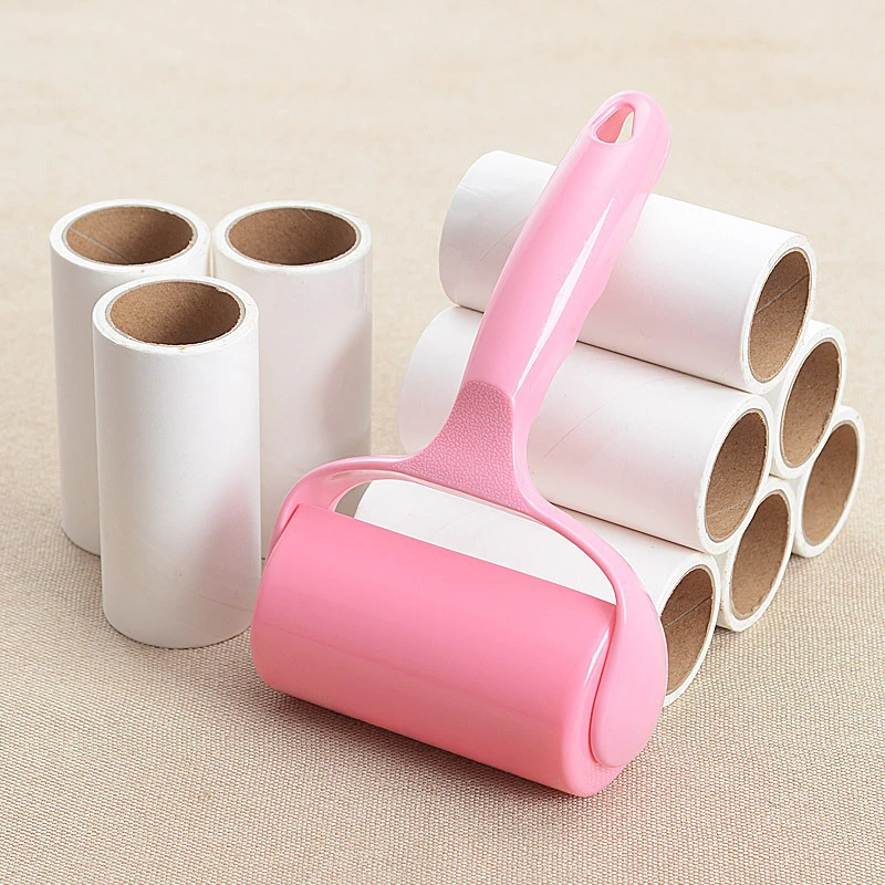 Tearable-Roll-Paper-Sticky-Roller-Dust-Wiper-Pet-Hair-Clothes-Carpet ...