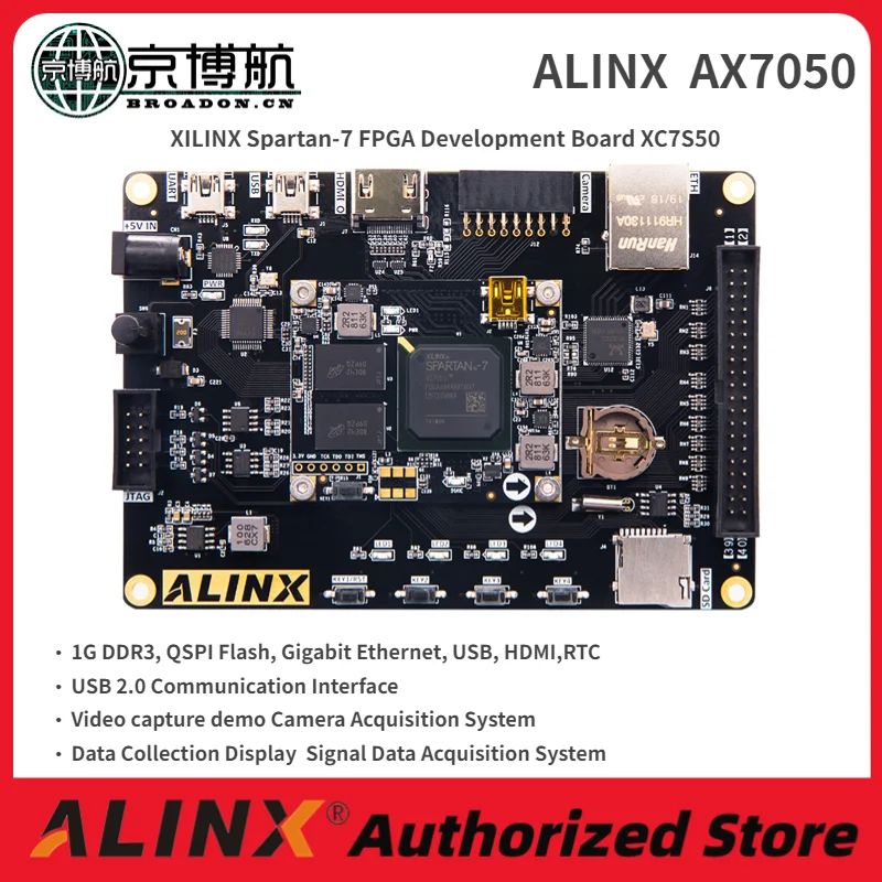 XILINX Spartan-7 FPGA Development Board XC7S50 ALINX AX7050 Demo Board
