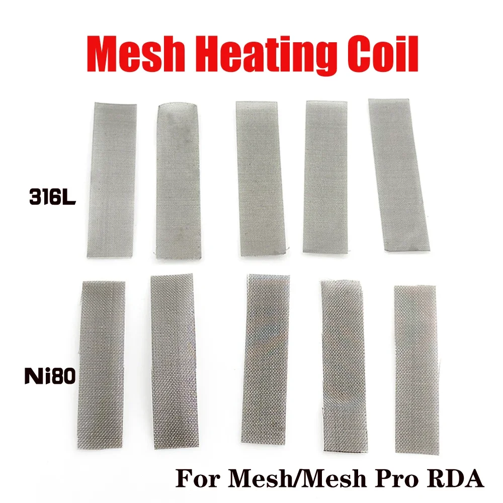 5/10PCS Mesh Wire Coil SS316L Ni80 Wide 1cm Prebuilt Wire for Mesh Pro ...