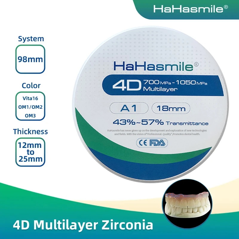 HaHasmile-4D-Multilayer-Zirconia-Blocks-A1-A2-A3-A3-5-Color-98mm-6 ...