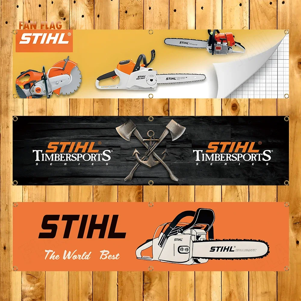 60x240cm-Stihl-herramienta-Banner-bandera-logo-motosierras-poli-ster ...
