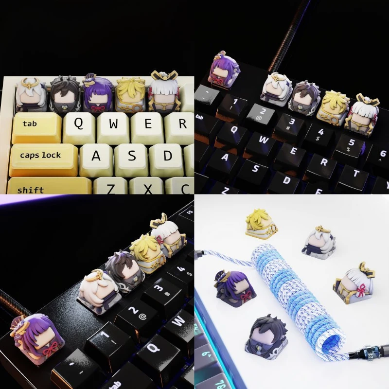 Game-Impact-Original-Custom-Keyboard-Keycap-Peripheral-3D-Resin-Key-Cap ...