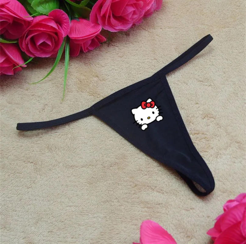 Hello-Kitty-Anime-Print-Thin-Belt-String-T-Pants-Culotte-taille-basse ...