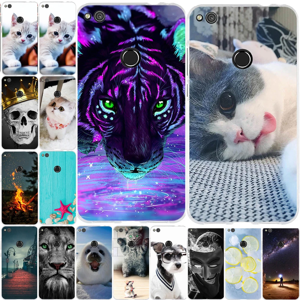 Funda para Huawei Honor 8 lite / P8 Lite 2017 / P9 Lite 2017, carcasa de silicona 3D TPU, Funda ...